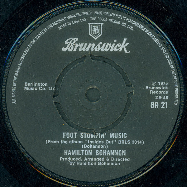Hamilton Bohannon - Foot Stompin' Music, Vinyl, 7'' – The Funkadoobian